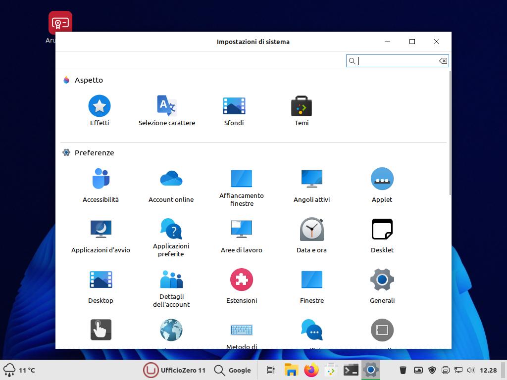 Ufficio Zero Linux OS 11 32bit